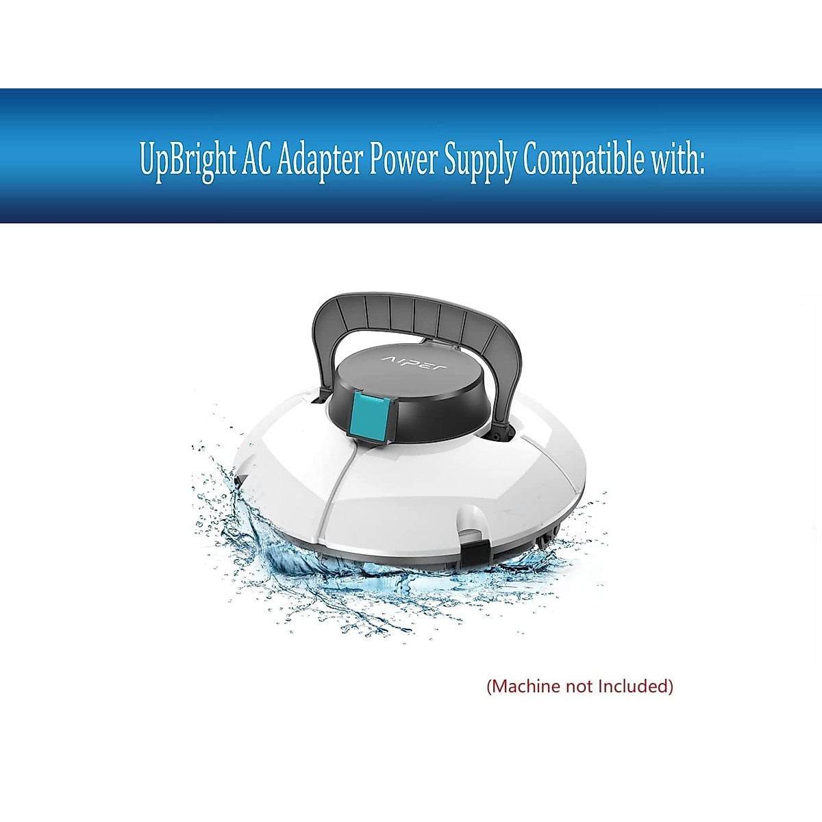 UpBright 2-Pin 12.6V 1A AC/DC Adapter Compatible with AIPER SMART Seagull 600 HJ1102 P1111 Cordless Automatic Robotic Pool Vacuum Cleaner 2600mAh Li-ion Battery Sunshine XSD-1261000NUSD Power Charger