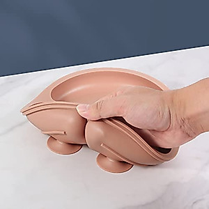 Eascrozn Suction Plates for Baby 3 pack, Stay Put Divided Toddler Plates, 100% Food Grade Silicone Baby Plates, BPA Free, Baby Feeding Supplies, Microwave & Dishwasher Safe