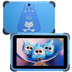 weelikeit Kids Tablet 8inch, Android 11 ChildrenTablet with AX WiFi6, 2GB RAM 32GB ROM, 1280 * 800 HD Display,4500 mAh,Parental Control Tablet with Installed Kids APP,with Stylus(Pink)