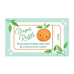Wish Clover Little Cutie Baby Shower Diaper Raffle Cards (24-Count)