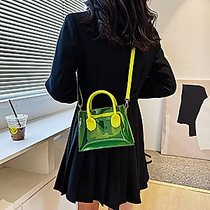 Fashion Transparent Women Shoulder Bag PVC Clear Casual Lady Totes Mini Handbags