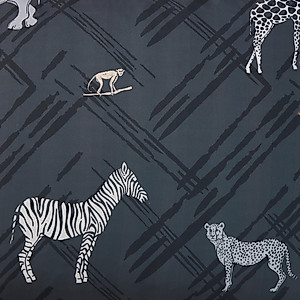 Kids Bedding Set Bed in a Bag for Boys and Girls Toddlers Printed Sheet Set and Comforter, Twin, Safari