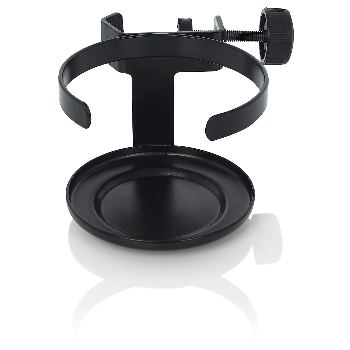 Gator Frameworks Microphone Stand Drink Holder Holds Beverage, Single Cup Clamp (GFW-SINGLECUP)