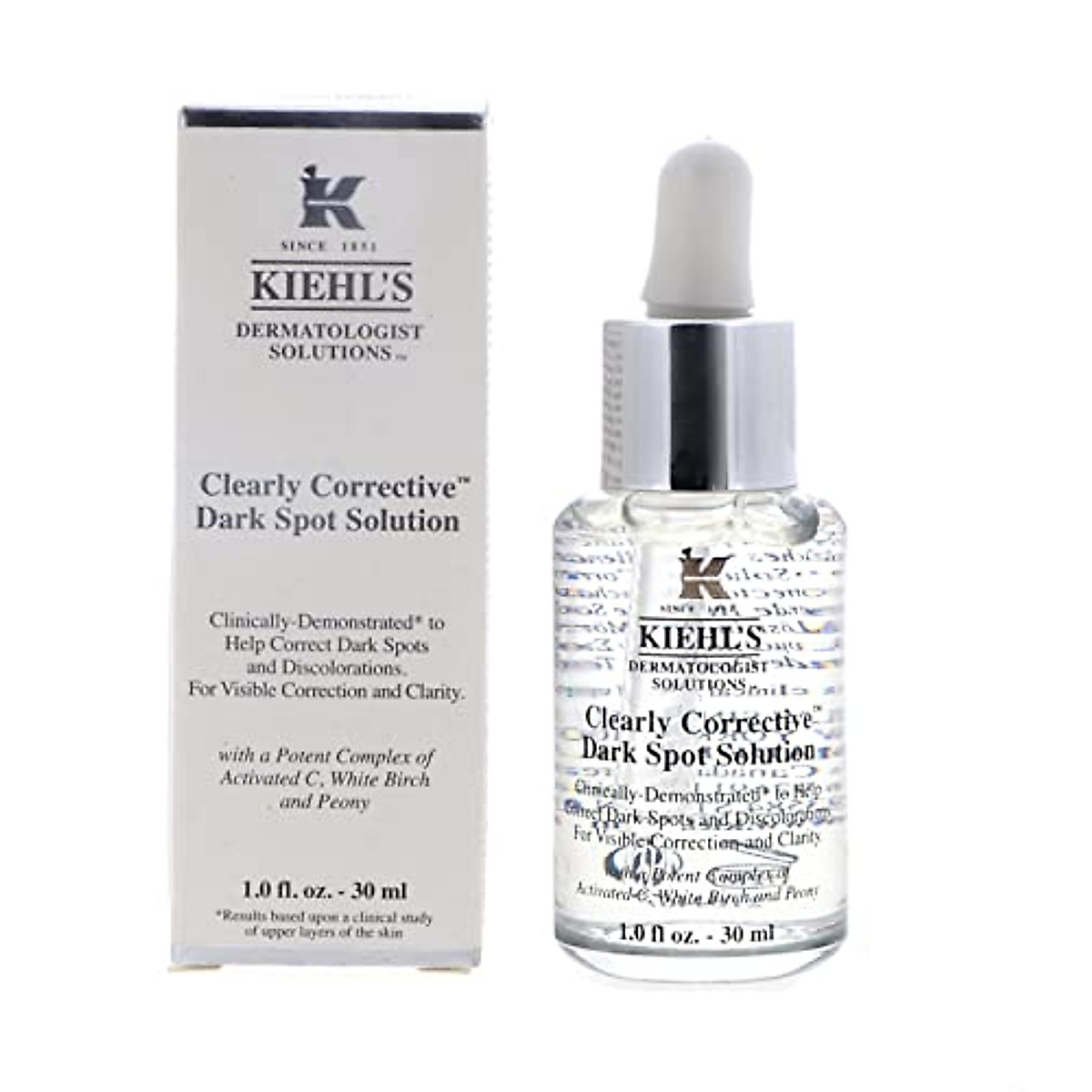 KIEHL’S CLEARLY CORRECTIVE DARK SPOT SOLUTION 1 OZ 30 ML NEW