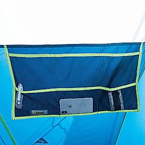 Dome Tent Ozark Trail 10-Person Family Camping Tent with 3 Rooms and Screen Porch, blue