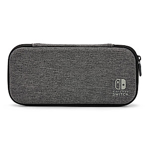 PowerA Slim Case for Nintendo Switch - OLED Model, Nintendo Switch or Nintendo Switch Lite - Charcoal, Protective Case, Gaming Case, Console Case, Accessories, Storage, Officially licensed