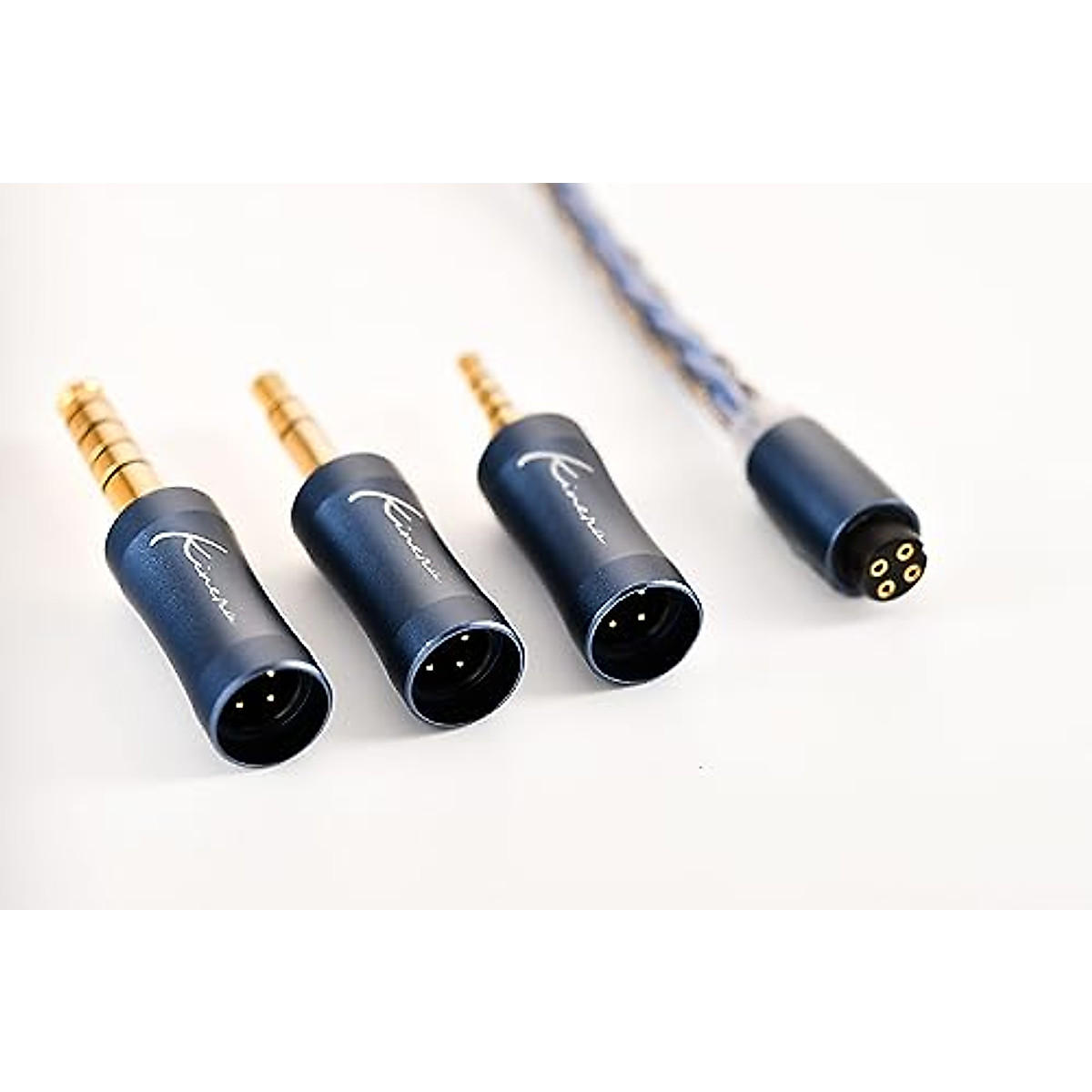 HiFiGo Kinera Ace 2.0 Modular Upgrade Earphone Cable, IEMs Replaceable 8-Strand Silver-Foil & Copper Alloy Wire Cable with 2.5mm/3.5mm/4.4mm Plug (0.78 2PIN)