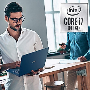 Acer Swift 5 Ultra-Thin & Lightweight Laptop, 14" Full HD IPS Touch, 10th Gen Intel Core i7-1065G7, 8GB LPDDR4, 512GB PCIe NVMe SSD, FP Reader, Wi-Fi 6, Back-lit Keyboard, Windows 10, SF514-54T-76PY