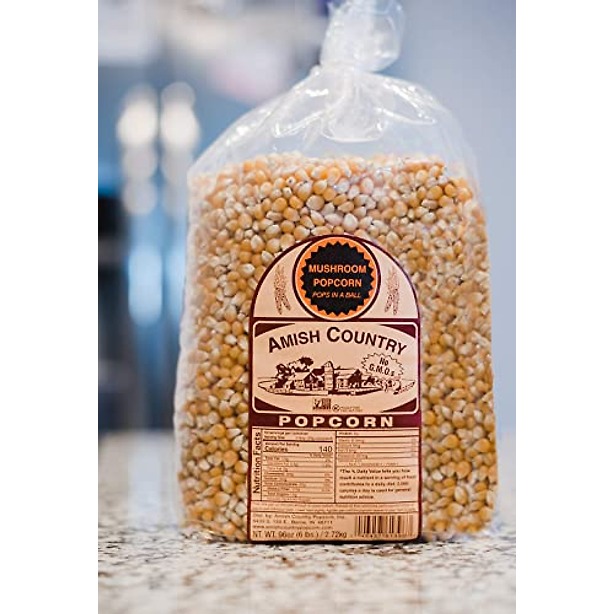 Amish Country Popcorn | 6 lb Bag | Mushroom Popcorn Kernels | Old Fashioned, Non-GMO and Gluten Free (Mushroom - 6 lb Bag)