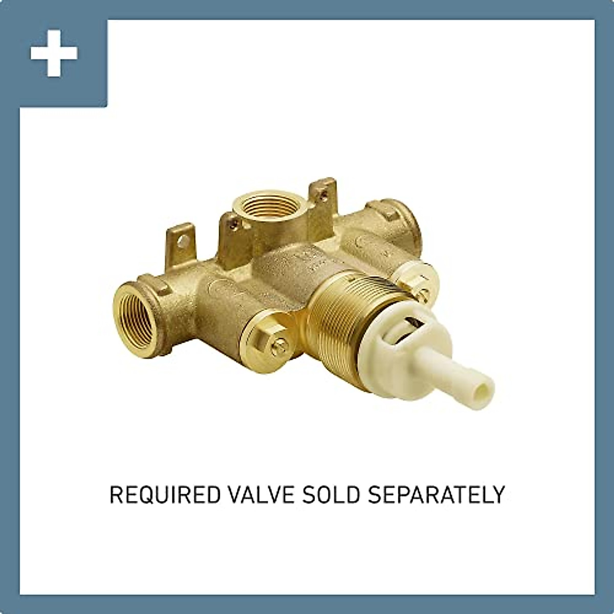 Moen ExactTemp 3/4-Inch IPS Rough-In Thermostatic Shower Valve with Check Stops, S3371