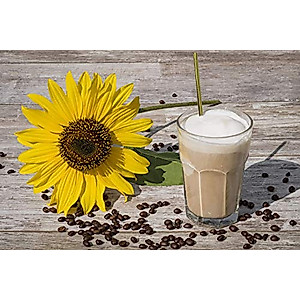 HOGOWARE Reusable Stainless-Steel Metal Drinking Straws with Travel Case and Cleaning Brush, Great for Yeti Tumblers and Smoothies, Rose Gold (Straight, 10.5), 2 Pack