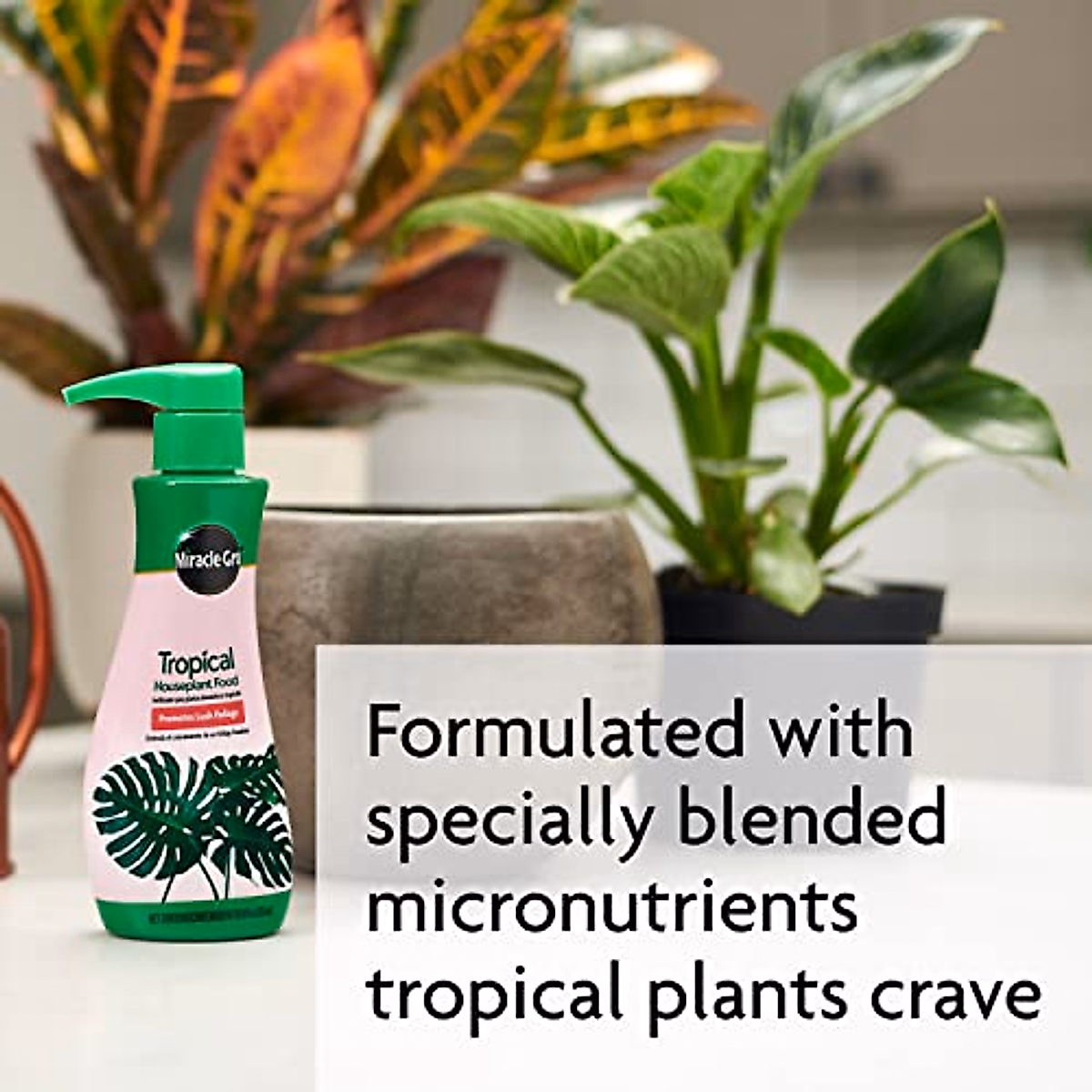 Miracle-Gro Tropical Houseplant Food - Liquid Fertilizer for Tropical Houseplants, 8 fl. oz.