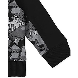 The Children's Place Baby Toddler Boys Long Sleeve Fashion Shirt and Jogger Pants Set 2-Pack, Black, 18-24 Months