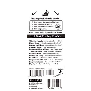 Pro-Knot Fishing Knots - Waterproof Knot Cards With 12 Best Fishing Knots | Easy To Follow Knot Tying Instructions | Fisherman Gift Idea