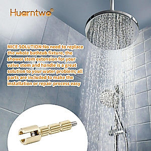 Huarntwo 970-0770 Stem Adapter with Screw for Faucet,Compatible with Pfister Securepfit Trims, Shower Handle Stem Extension Tub and Faucet Accessories Valve Extender Trim Repair