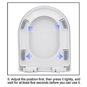 Toilet Seat Bumper (Upgrade 3.0) Bidet Seat Bumpers with Strong Buffer and Adhesive Function for Bidet Attachment - Keep Your Toilet Seat More Secure and Comfortable!(4 Pieces)