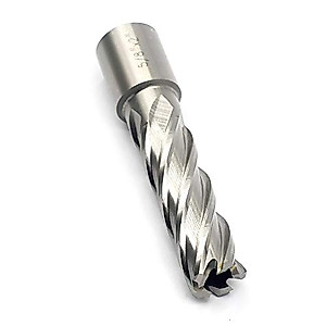 Annular Cutter JESTUOUS 3/4 Inch Weldon Shank 5/8 Cutting Diameter 2 Cutting Depth with Two Flat HSS Kit for Magnetic Drill Press,1 Piece