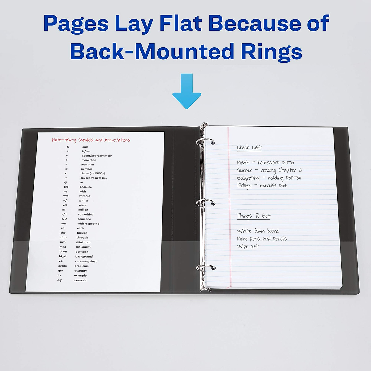 Avery Heavy Duty View 3 Ring Binder, 1.5" One Touch EZD Ring, Holds 8.5" x 11" Paper, 1 Black Binder (79695)