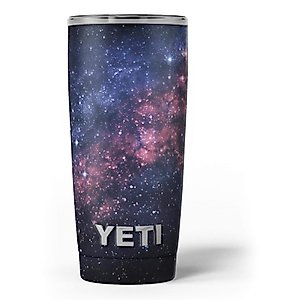 Design Skinz Subtle Pink Glowing Space - Skin Decal Vinyl Wrap Kit Compatible with The Yeti Rambler Cooler Tumbler Cups