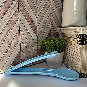 Cat Treat Dispenser for Puree and Bisque Bar Feeding Spoon, Squeezer for Cat Bar Treats (Blue)