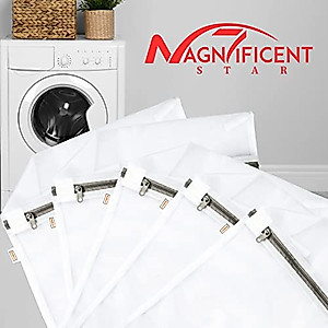 Magnificent Latest Mesh Laundry Bags with Zips, Reusable and Durable Dedicates Wash Bag Blouse, Hosiery, [1L+2M+2S] - 5 Mesh Bags Travel Storage (5 Set)