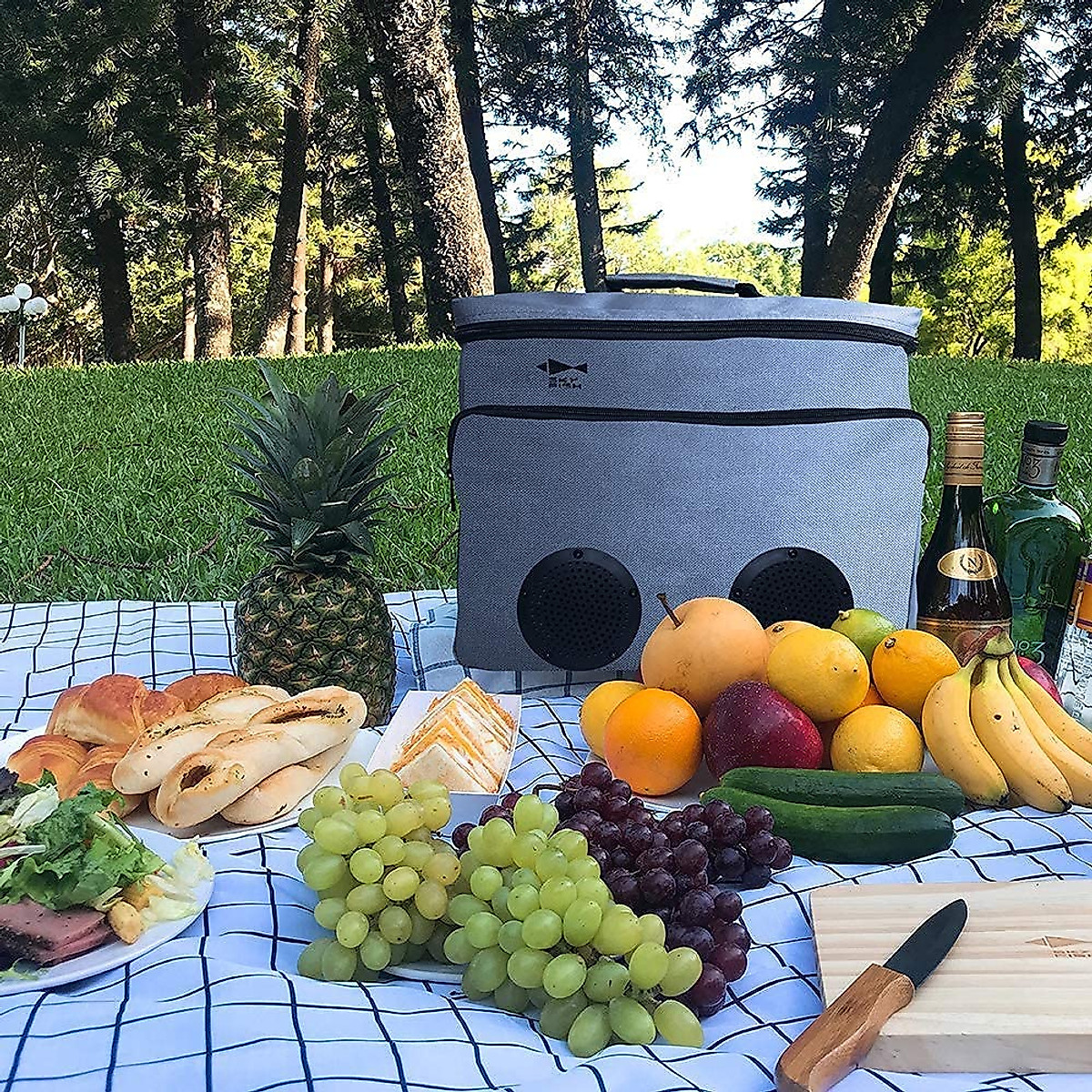 Outdoor Cocktail Travel Set,SKY FISH 13 -Pieces Bartender Kit Including Bar Tools and Insulated Bag for Travel, Camping and Picnic