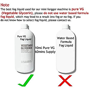 WHATAVAL Mini Foggy Machine Fogger Smoke Maker Wireless Remote Control Large Volume Generator Kit for Photography Cosplay Airflow Testing