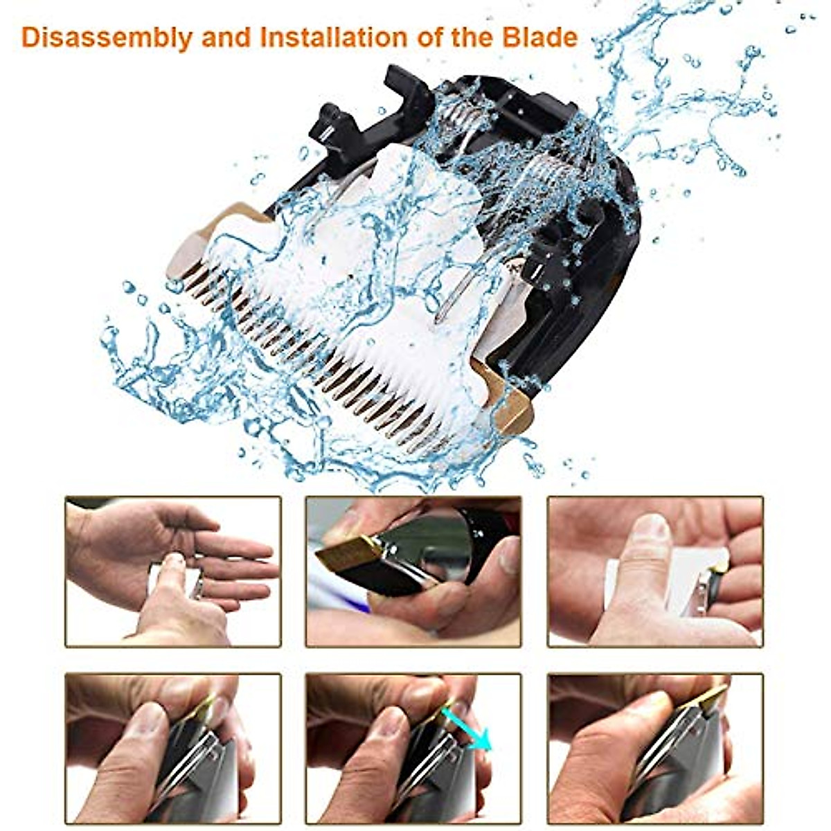 Pet Shaver Clippers Low Noise Rechargeable Cordless Electric Quiet Hair Clippers Set for Dogs Cats Pet