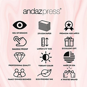 Andaz Press Chocolate Drop Labels Trio, Metallic Gold Ink, Wedding Bridal Shower, 240-Pack, Fits Kisses, Not Gold Foil, Gold Stationery, Invitations, Decorations