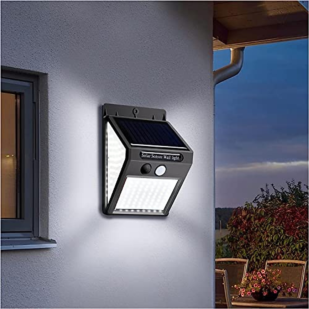 ERALP LED Outdoor Wall Light Solar Led Light Outdoor Lamp PIR Motion Sensor LED Wall Lights Sconce Waterproof Solar for Garden Street Lamp Outdoor Lighting Lamp (Size : 2Pcs 20Leds)