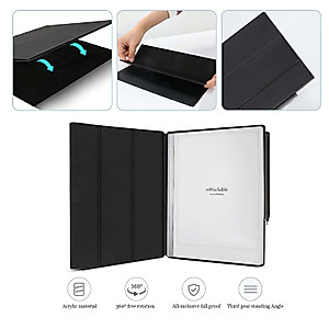 Replacement for Remarkable 2 Tablet Case Magnetic Case Cover for Remarkable 2 Digital Paper with Pencil Holder (Black)