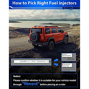 YZHIDIANF 17113698 Fuel Injectors FJ315 Fits For:-Chevy Silverado 1500 2500 3500 Tahoe For:-GMC Sierra Yukon For:-Cadillac Escalade For:-Buick Rainer 4.8 L 5.3 L 6.0 L 2001-2007, 17113553 (8pcs)