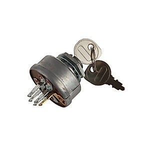 Larbi Lawn Mower Ignition Switch with 3 Position 2 Keys 5 Terminals Suit for Mower STD365402 24688 725-0267 925-0267 21064 42106