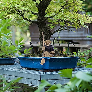 Yardwe 1pc Fisherman Ornament Pagoda Statue Small Human Garden Statue Figurine Fish Tank Fisherman Aew Action Figures Crafts for Boys Aquarium Adornments Ceramic Pagoda Elder Glass