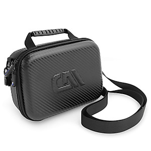 CASEMATIX Travel Case Compatible with 8Bitdo Ultimate Controller, Dongle and Charging Cable - Protective Gaming Controller Case with Custom Foam Tray, Accessory Storage and Shoulder Strap, Case Only