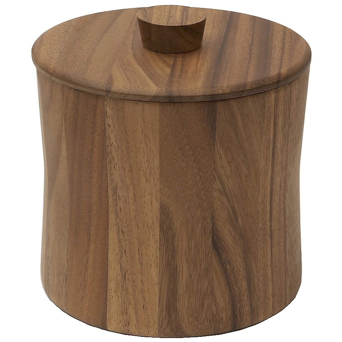 Woodard & Charles Acacia Wood Ice Bucket - 3 Quarts, 8" x 8 1/2"