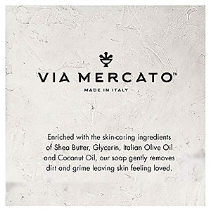 Via Mercato Italian Soap Bar (200 g), No. 5 - Waterlily & Sandalwood