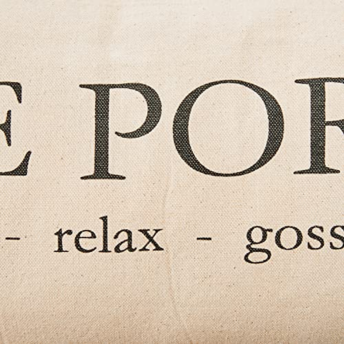 Mud Pie The Porch Bolster Pillow, 1 Count (Pack of 1)