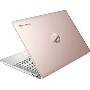HP Chromebook 14A-NA0018DS 14" HD Touchscreen Intel Celeron N4020, 4GB LPDDR4 RAM, 128GB eMMC, Chrome OS, Pale Rose (Renewed)
