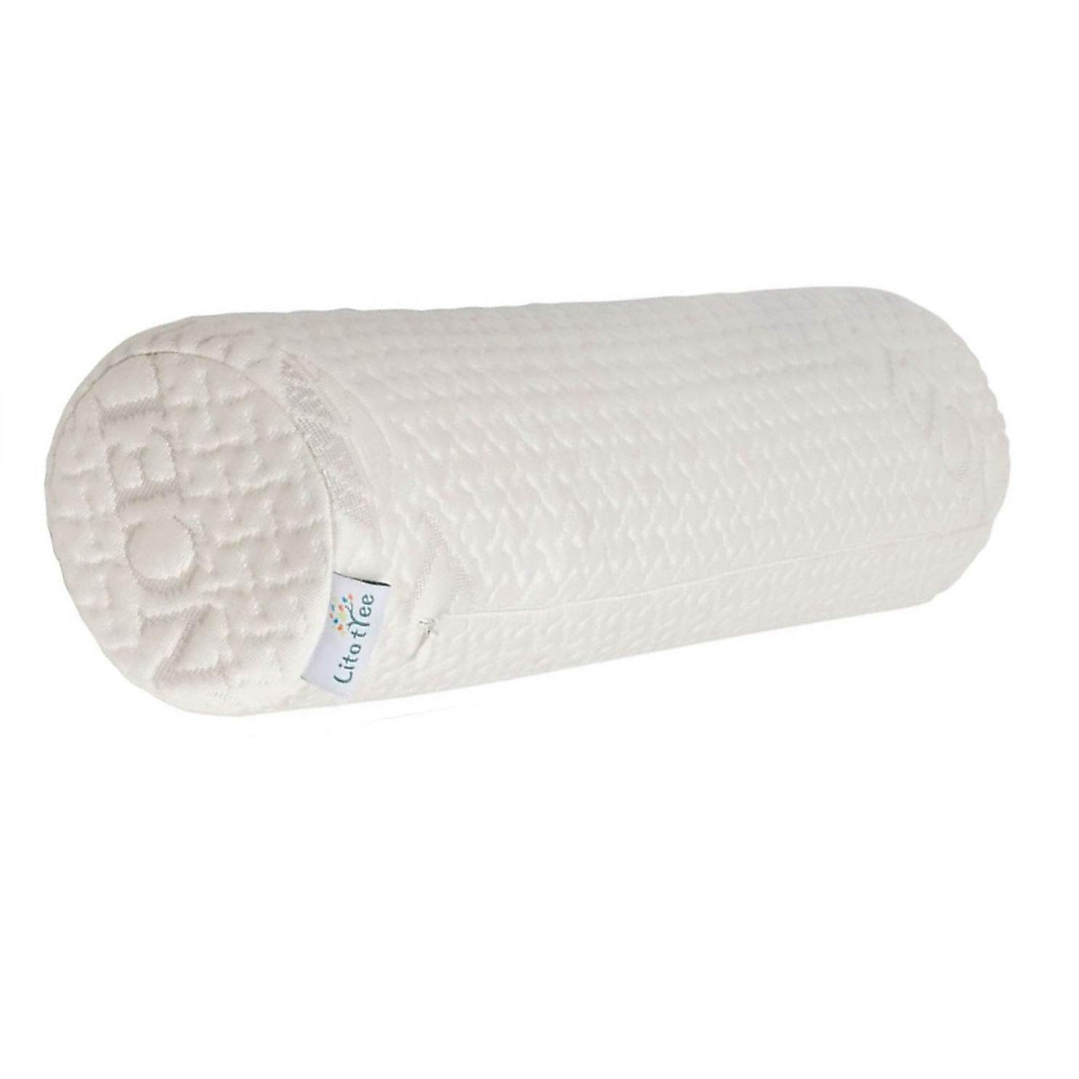 Pillowcase Ultra-Soft Cover for Neck Roll and Cervical Bolster Round Pillow of LitoTree (18x6 inch Pillowcase White) (Pillow case only, Does not Include The Pillow)