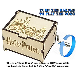 TheLaser'sEdge, Harry Potter Mini Music Box with Movies Hedwig's Theme, Gifts for Women, Men, Birthday, Christmas, Mother’s Day, Anniversary or Merchandise Decor - Standard