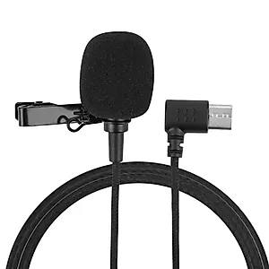 Type‑C Camera Microphone, Portable Tie‑Clip Microphone Fit for SJCAM SJ8 SJ9 SJ10 Action Camera Accessory