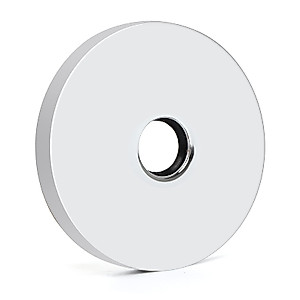 OPERMAXER 4 Inch Shower Arm Flange Oversized Plumbing Cover Plates, Universal Extra Large Replacement Escutcheon Cover Plate for Covering Gaps, Holes, Fits All Standard 1/2" Pipes, Chrome(1 PACK)