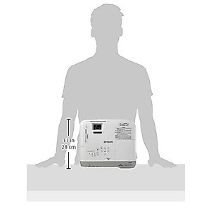 Epson PowerLite 107 LCD Projector - White, Gray