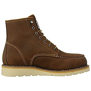 Carhartt womens 6 Inch Waterproof Wedge Steel Toe Work Boot, Brown Oil Tanned, 11.5 US