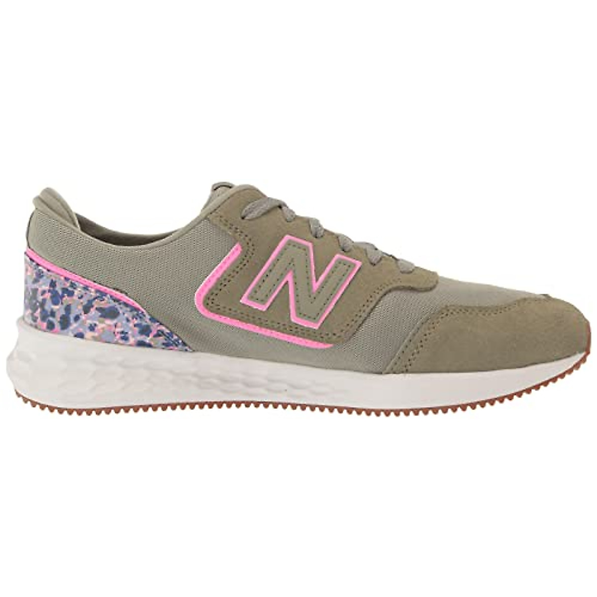 New Balance Women's Fresh Foam X-70 V1 Sneaker, Olive Leaf/Vibrant Pink/Black, 8