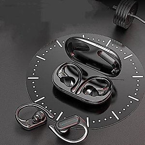 Running Bluetooth 5.0 Headphones, Sport Over Ear Wireless Earbuds with Earhooks, Long Battery Life Wireless Headset, ​IPX5 Waterproof Sweatproof Earphones for Workout Jogging Gym