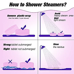 Shower Steamers, Shower Bombs Aromatherapy Relaxing Gift for Women, 8Pcs Essential Oil Bath Bomb Scent Steamer Fizzies for Mom Female Friends Christmas Valentines Mothers Day Ideas Set