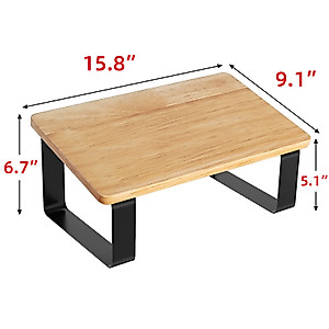 Foot Rest for Under Desk at Work, New Upgrade Wooden with Metal Ergonomic Foot Rest Under Desk, Office Foot Rest Under Desk Pressure Relief for Back and Body Comfort, Matte Black Footrest