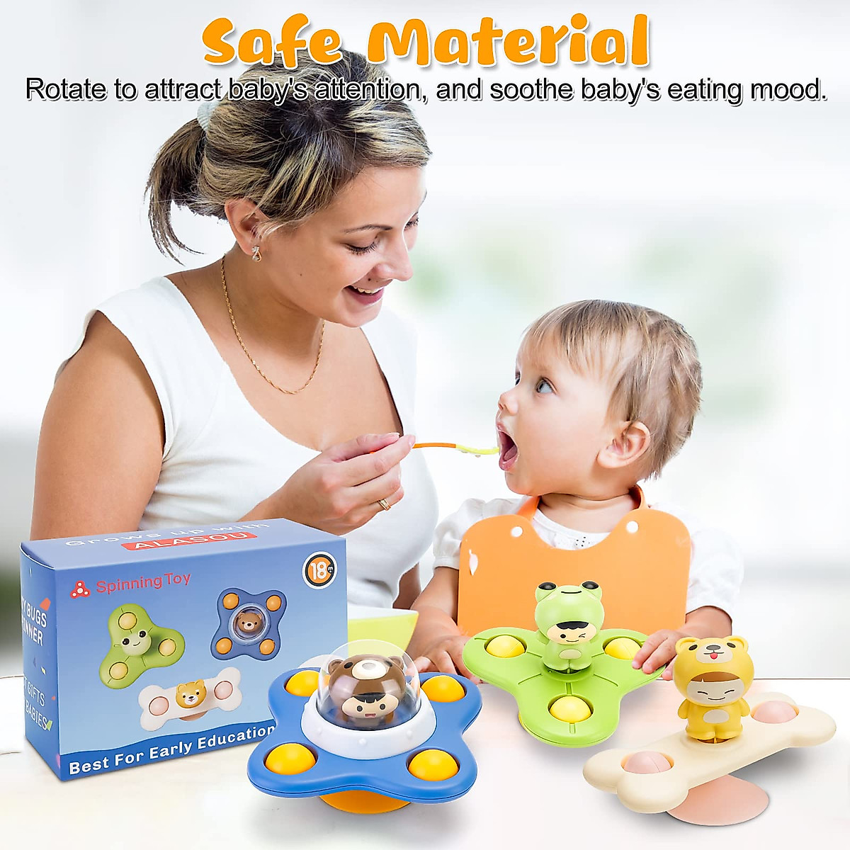 Suction Cup Spinner Toys (Cartoon)